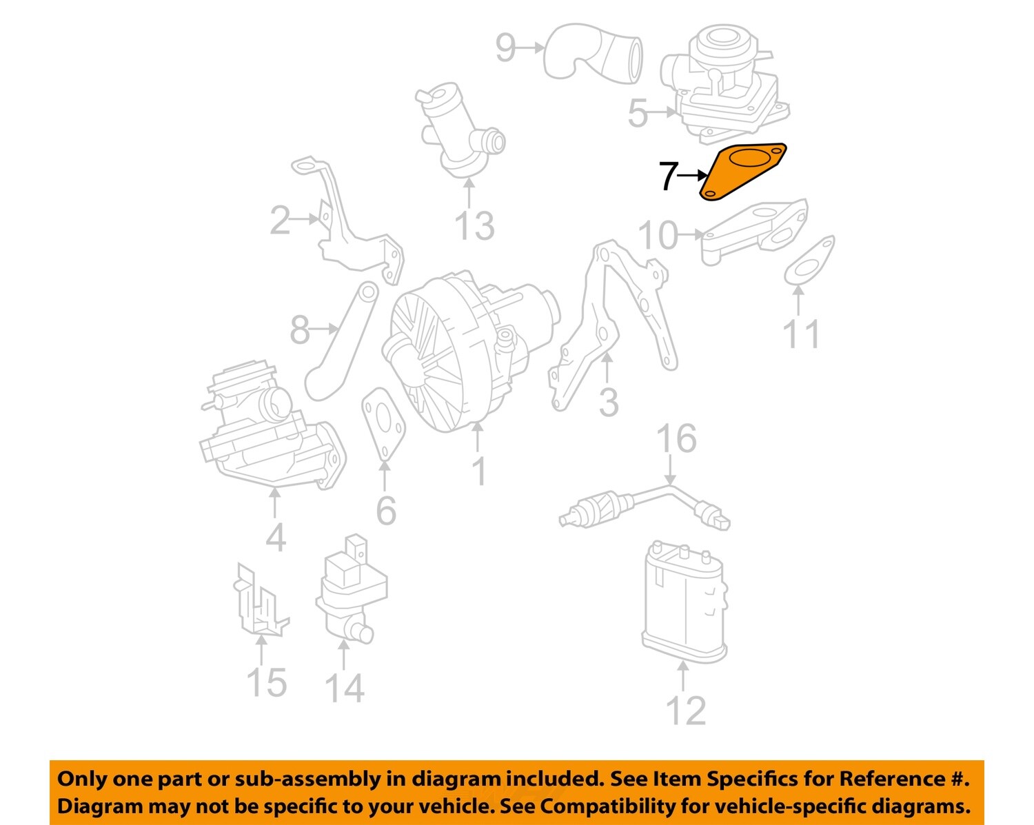 MERCEDES OEM 08-12 C300 3.0L-V6 Emission-Shut-off Valve Gasket ...