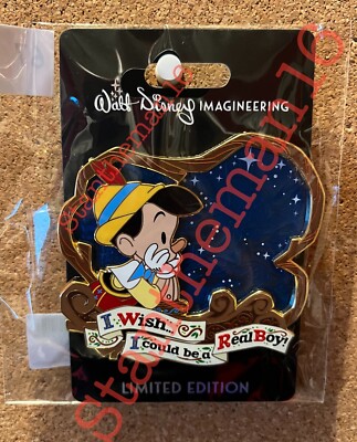 2022 Disney D23 Expo WDI MOG I Wish Pinocchio Pin Limited Edition LE ...
