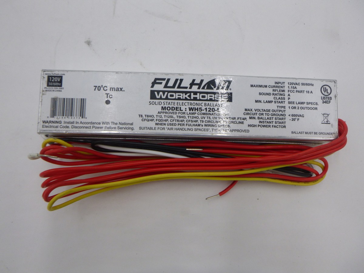 4 Wire Ballast To 5 Wire Ballast Fulham Workhorse WH5 120 L Solid