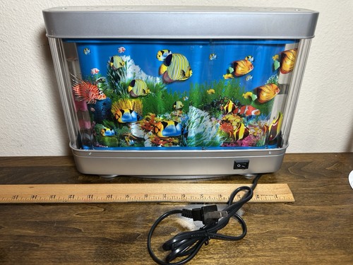 Artificial Fish Tank Lamp Aquarium Virtual Ocean in Motion Night Light ...
