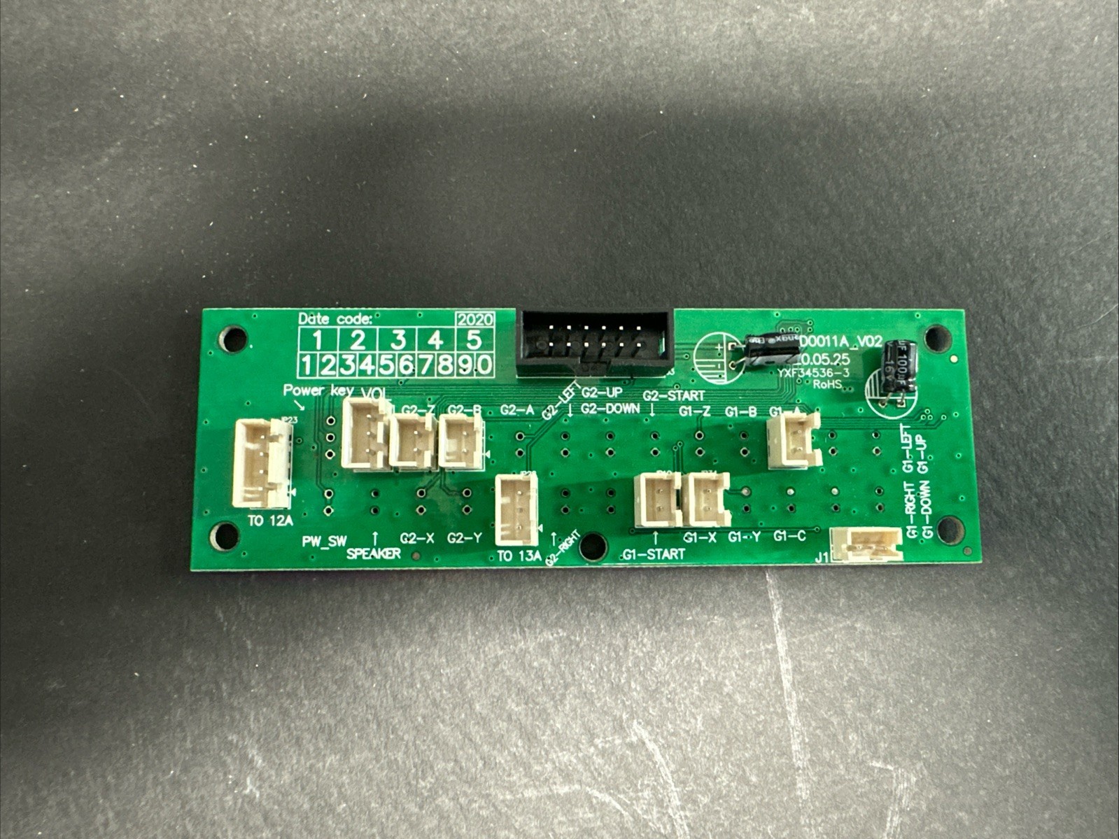 ARCADE 1UP Pinball PCB ON-OFF / Controls board | eBay
