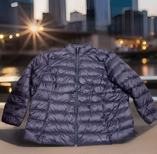 EDDIE BAUER EB650 DOWN PUFFY JACKET Women's sz 3X Packable & Warm ...