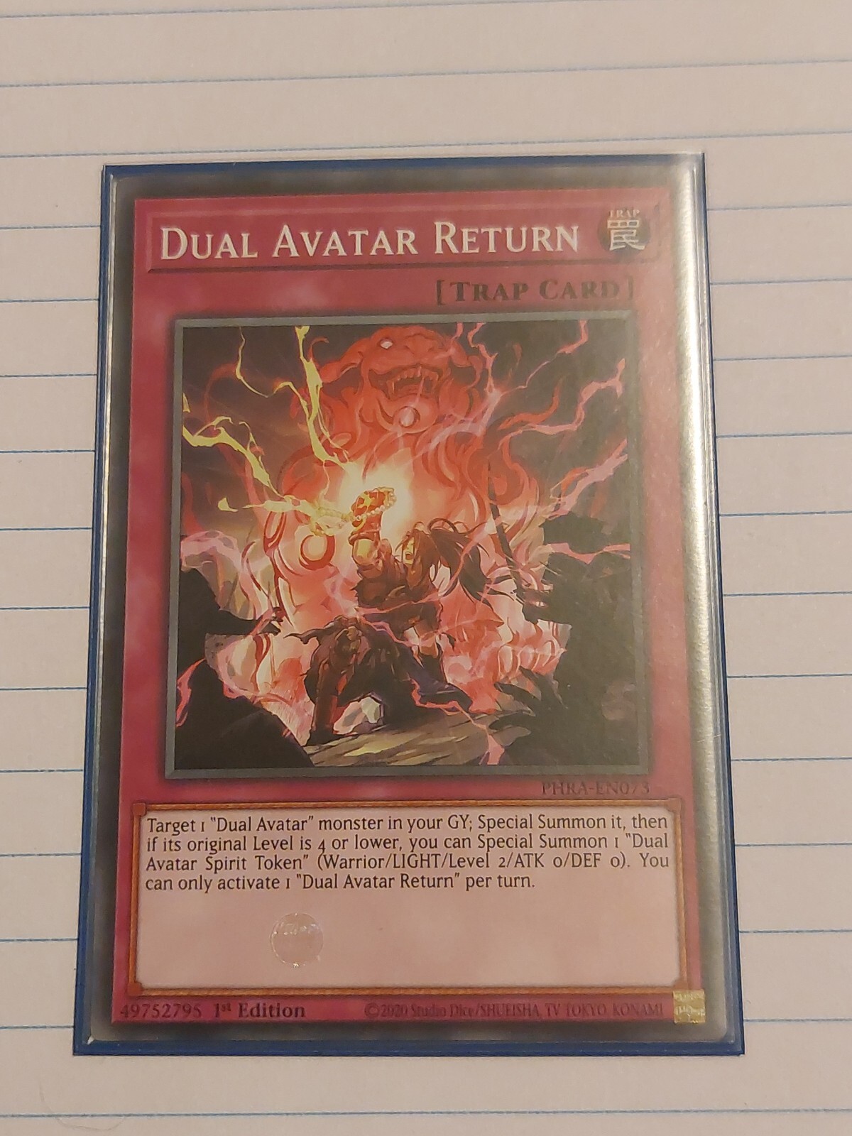 PHRA-EN073 Dual Avatar Return Common 1st Edition Mint Yu-Gi-Oh! Card ...