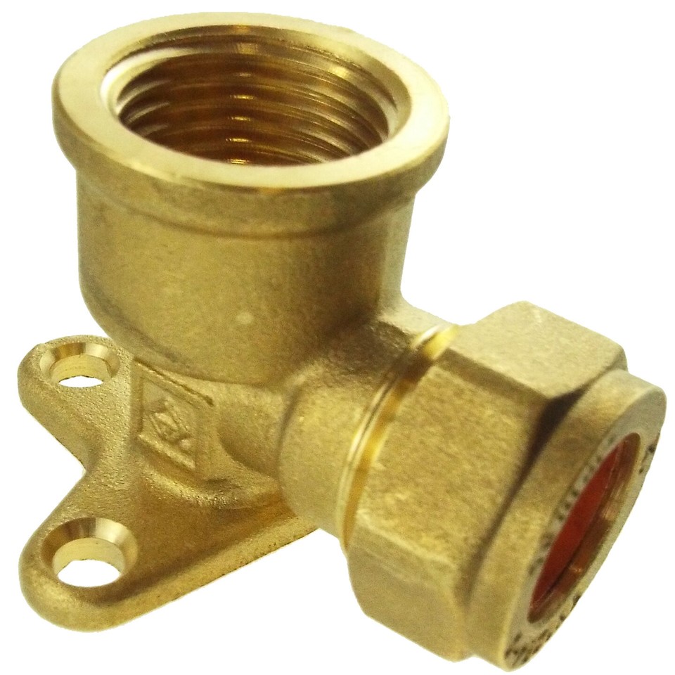 Outdoor Brass Garden Tap 15mm Copper Pipe Wall Back Plate with Hose ...