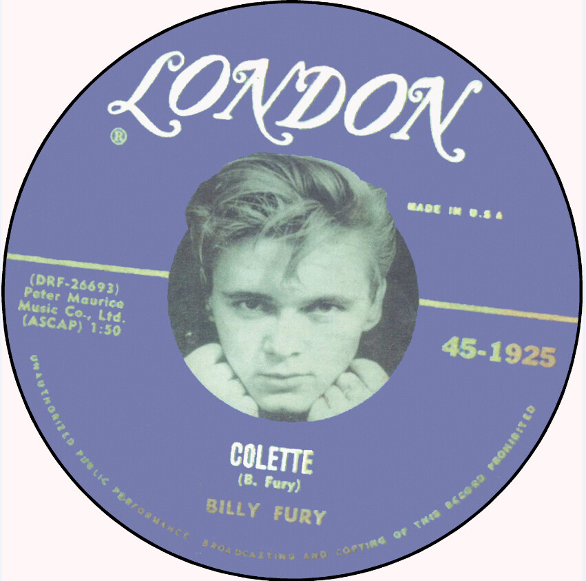 BILLY FURY NEW T SHIRT US LONDON COLETTE TEDDY BOY ROCKABILLY ROCK N ...