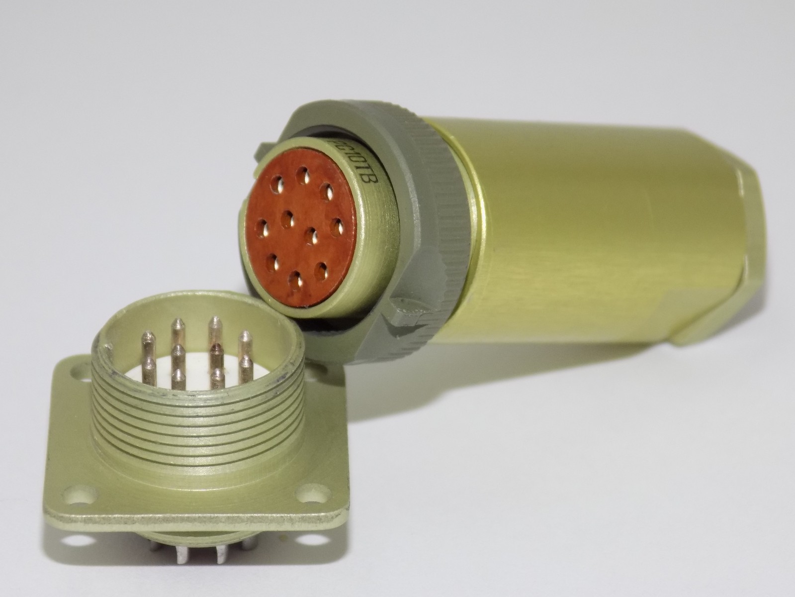 10 Pin RS10TV USSR Military Stat Circular Thread Connector, M + F Set ...