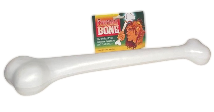 CAVEMAN BONE 16” White Plastic Costume Funny Club Prop Pebbles Bam ...