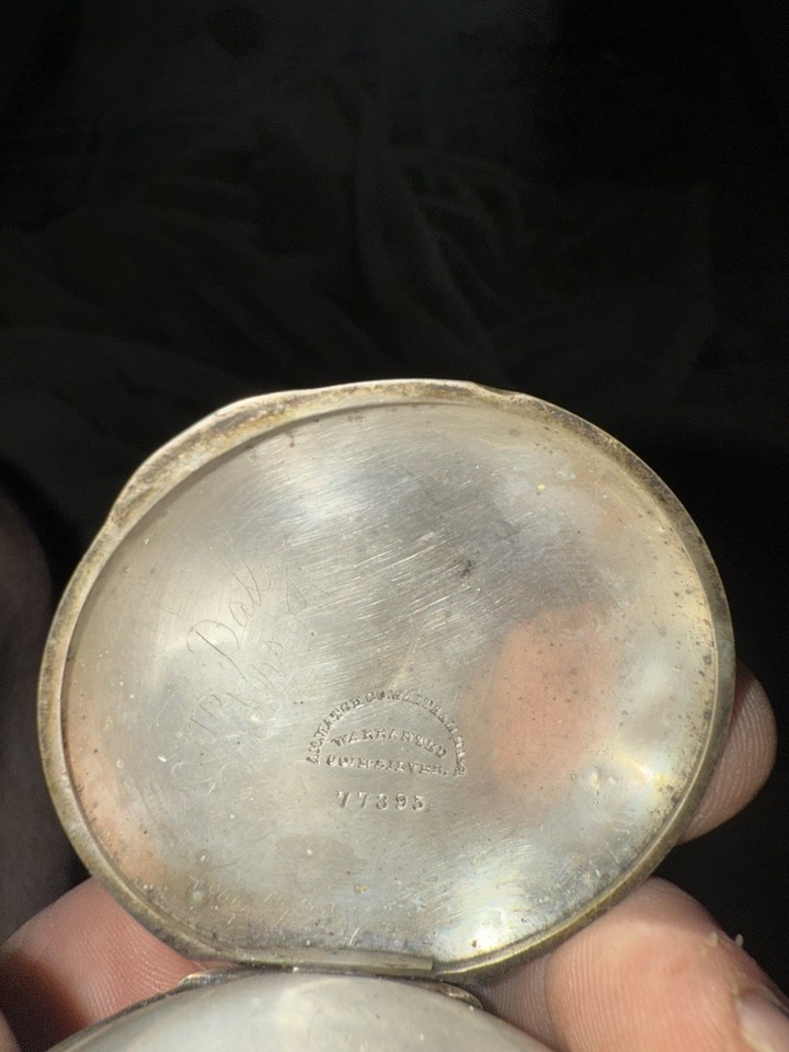 A.W.W co Waltham warranted coin-silver 77395 key wind not working | eBay