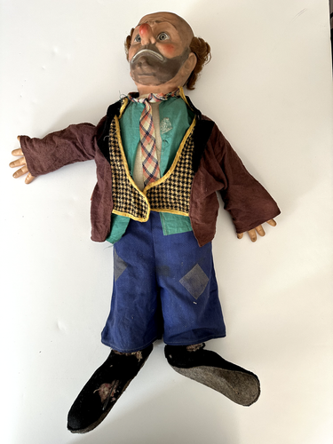 Vintage 1950s Emmett Kelly Willie the Clown Hobo Doll Baby Barry Toy Co ...