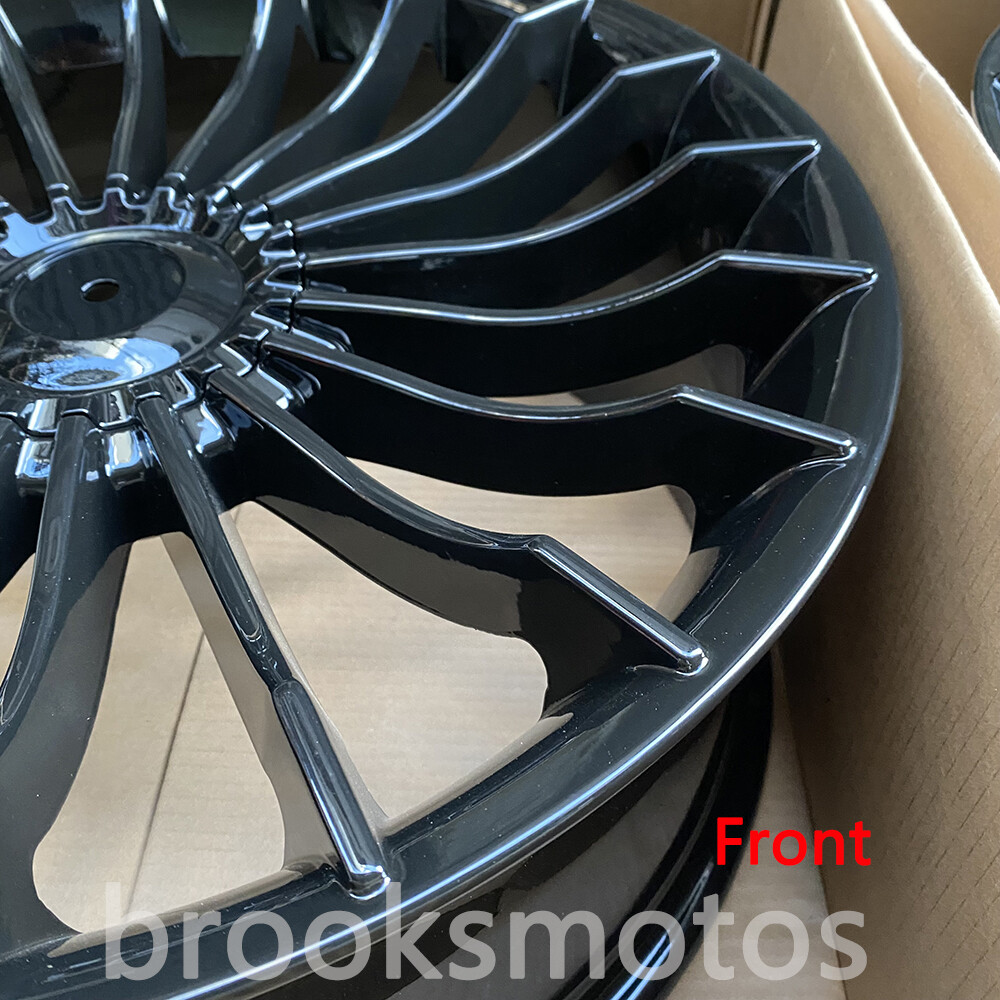 20" GLOSS BLACK FULL WHEELS RIMS FITS FOR BMW 7 SERIES 740 745 750 E38 ...