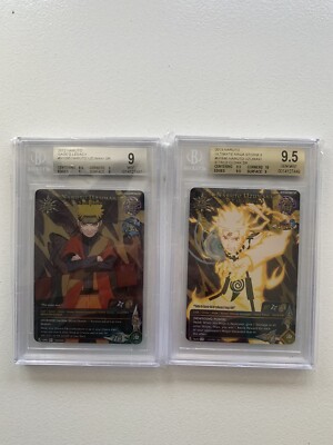 Naruto CCG - Naruto Uzumaki 9 tails cloak N-1646 BGS 9.5, Sage Mode N ...