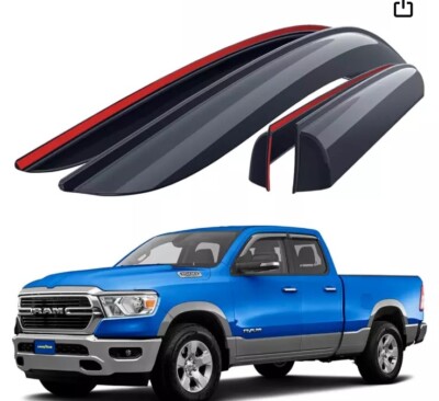 Goodyear Window Deflectors for 2019-2024 Trucks Dodge RAM 1500 QUAD Cab ...