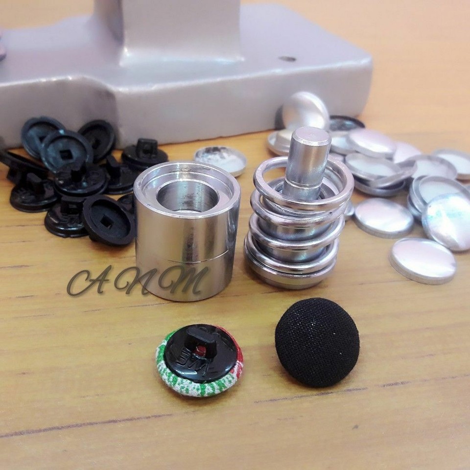 Hand Press Machine Fabric Cover Button With Two Dies and Free Button ...