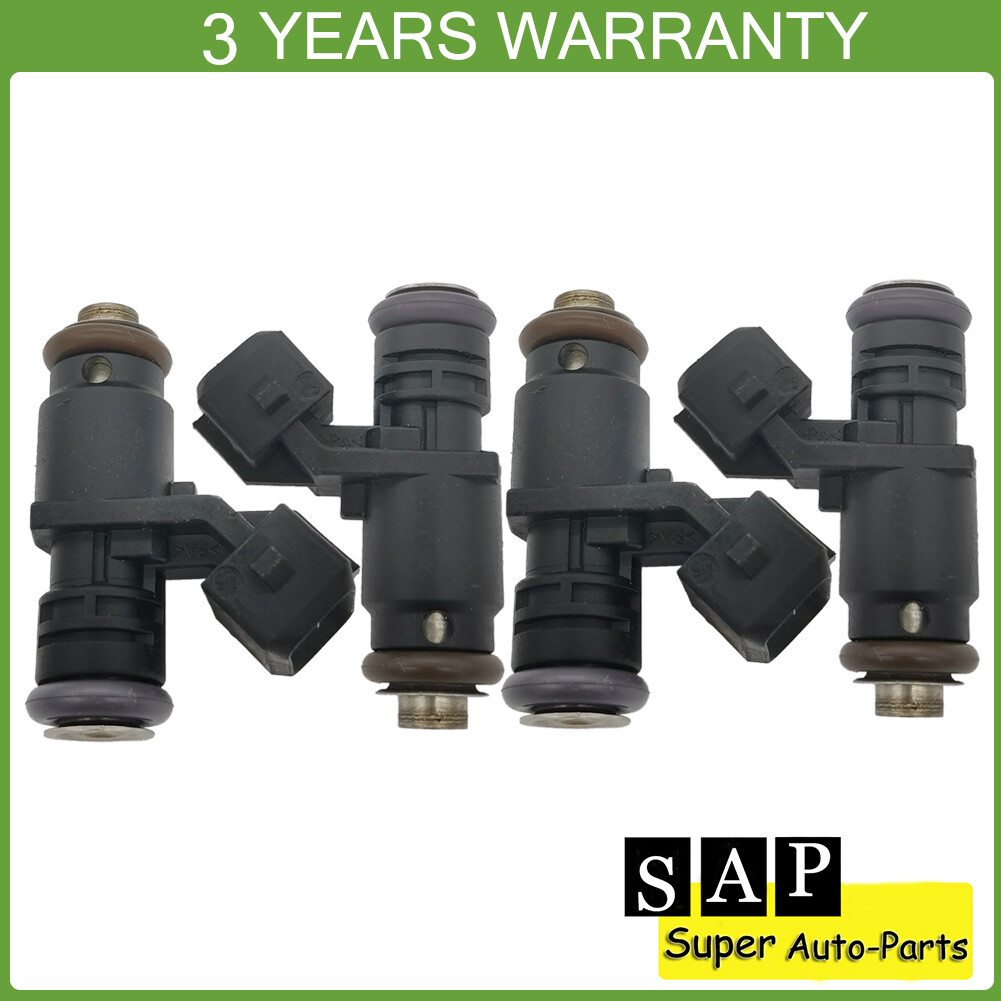 Set of 4 Fuel Injectors 166007733R for Renault Sandero Stepway 2007 ...