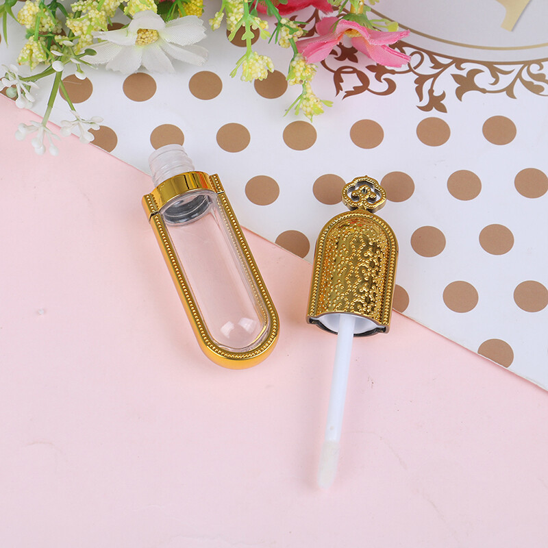 Pretty lip gloss tube lip balm bottle container refillable empty lip ...