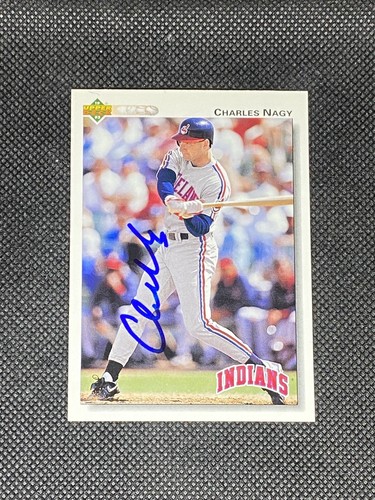 Charles Nagy Cleveland Indians 1992 Upper Deck Signed Auto Card #178 ...