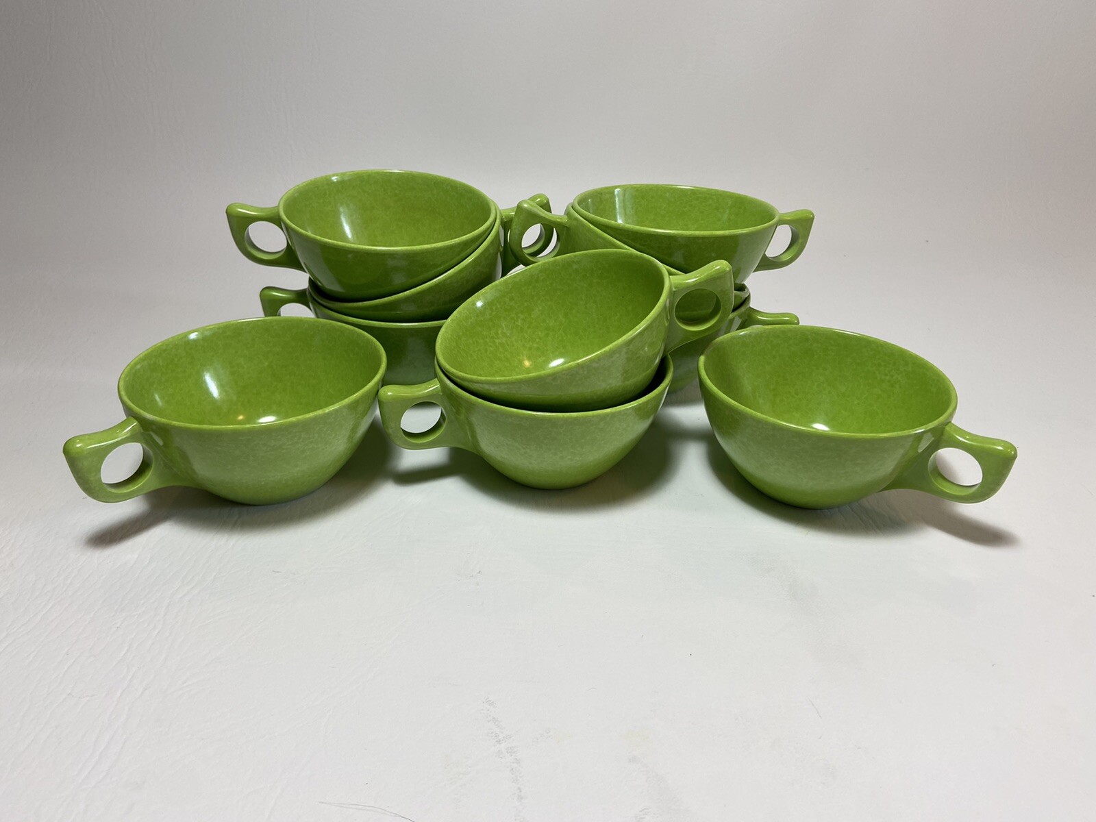Color-Flyte Branchell Melmac green coffee tea cups set of 10 | eBay