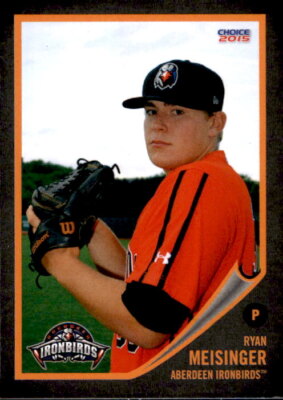 2015 Aberdeen Ironbirds Choice #14 Ryan Meisinger Dunkirk Maryland ...