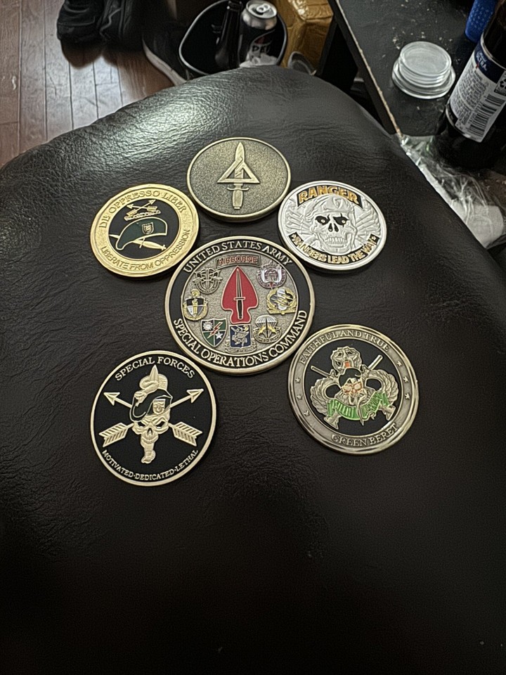 United States Army Special Forces Challenge Coin Set Delta Force ...