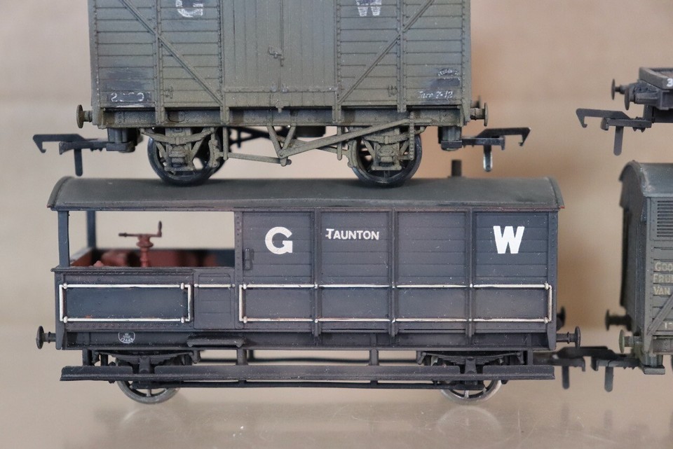 BACHMANN MAINLINE WEATHERED RAKE of 5 GW GWR CLAY VENT & BRAKE VAN ...
