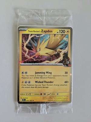 Team Rocket's Zapdos 2025 Pokemon Destined Rivals DRI 070/182 EB Games ...