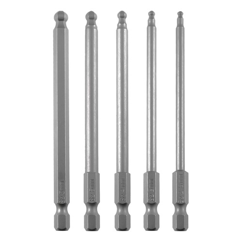 End Hex Head Metric Allen Wrench Screwdriver Bit Set 5PCS 2.5mm 3mm 4mm ...