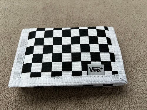 VANS Tri-Fold Wallet - Black & White Checkerboard | eBay