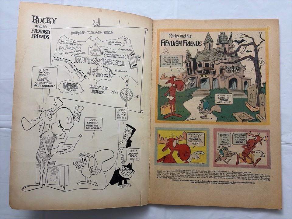Rocky and His Fiendish Friends Gold Key Oct 1962 80pg Silver Age Comic ...