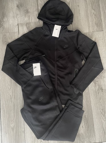 Nike Tech Fleece Full Tracksuit Black - Size M | eBay UK