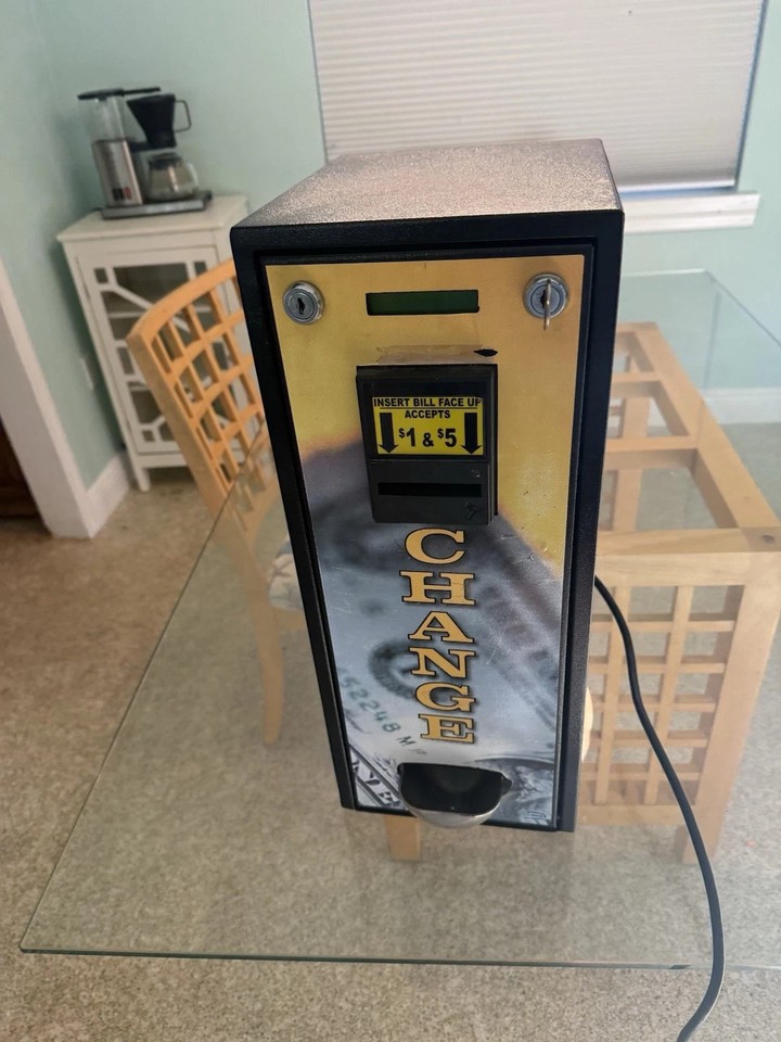 Seaga CM1250 Dollar Bill Changer Coin Vending Change Machine, Large ...