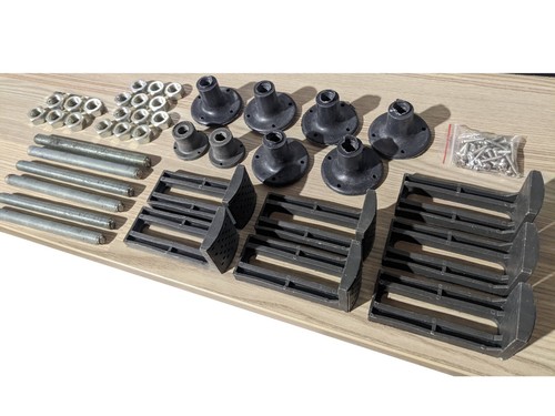 Bath Leg Kit - Grey P L 6x Adjustable Feet Nuts Bars Screws Support Set ...