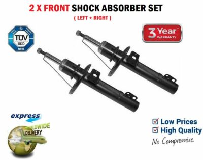 2x FRONT SHOCK ABSORBERS for VW POLO 1.2 1.4 1.6 1.8 GTi 1.9 SDi TDi ...
