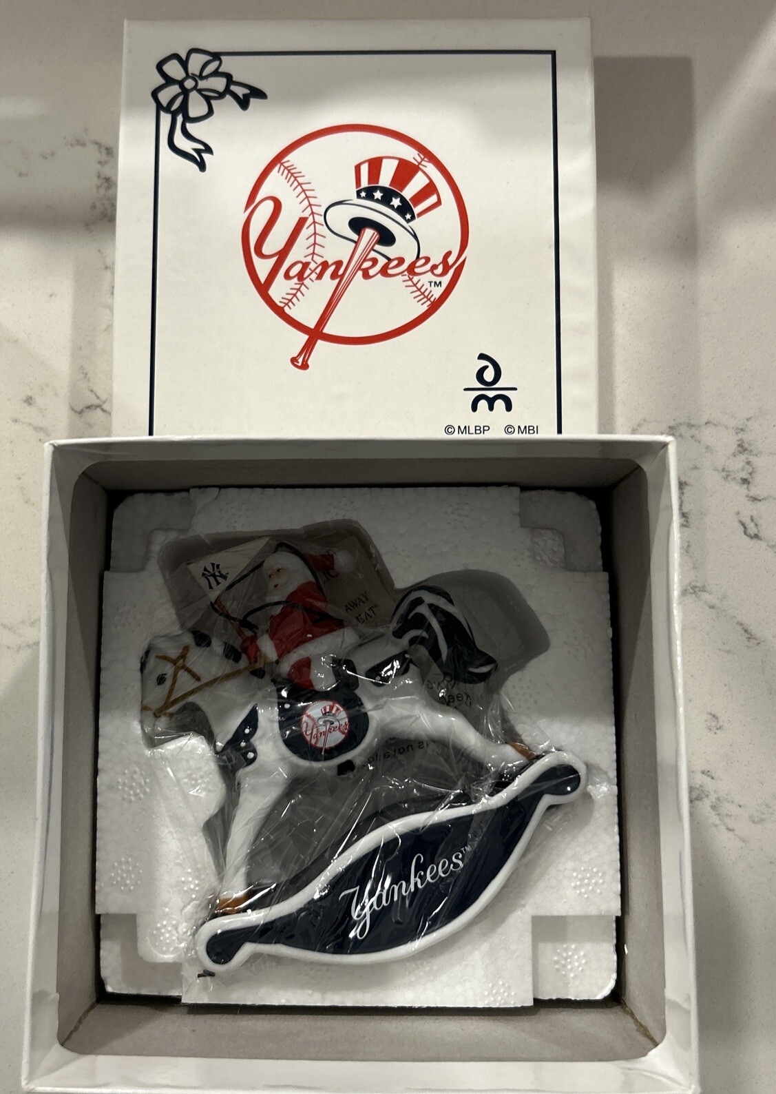 New York Yankees Santa's Rocking Horse Danbury Mint 2007 Christmas ...