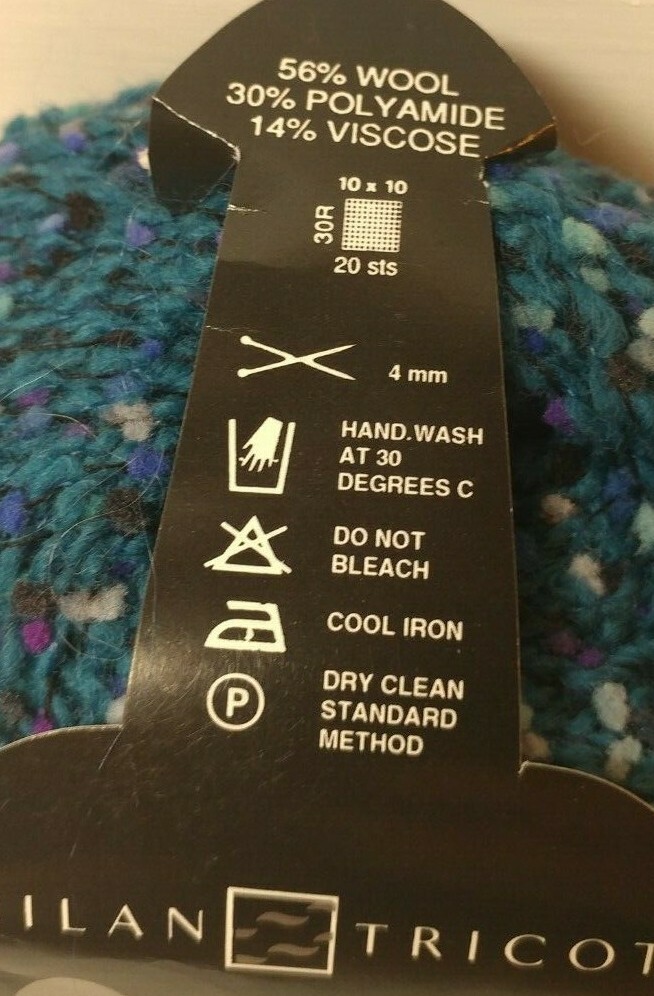 Spicy by Milan Tricot 56/30/14 Wool/Polymide/Rayon 50g 137y Made in ...