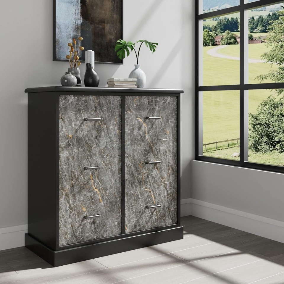 Self Adhesive Kitchen Worktop Covering Vinyl Wrap Cupboard Door Marble ...