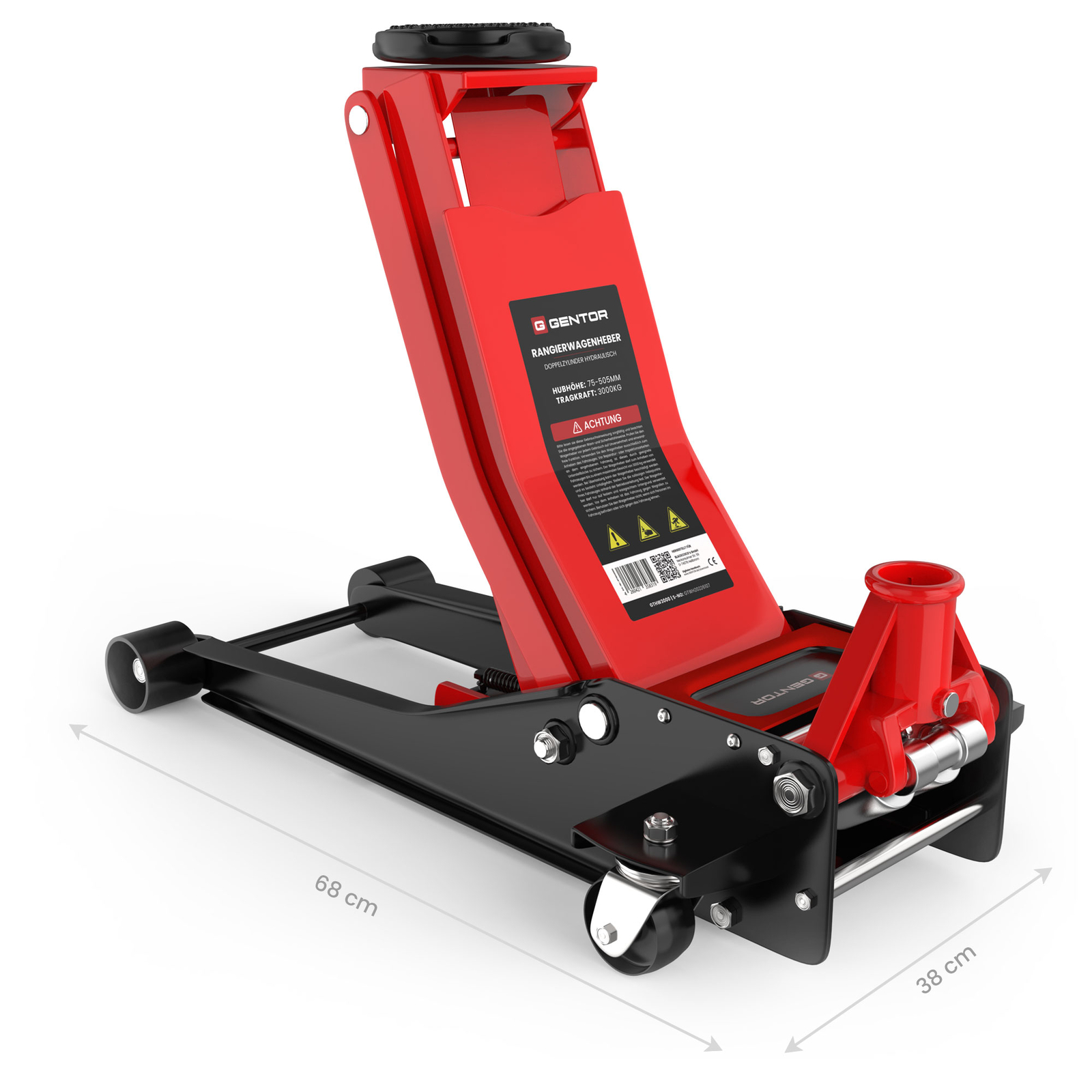 Wagenheber 3T Rangierwagenheber hydraulisch Autoheber für KFZ, SUV ...