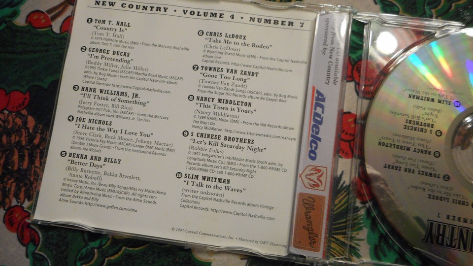 Tom T Hall Townes Van Zandt Bekka & Billy Chris Ledoux 1997 New Country ...