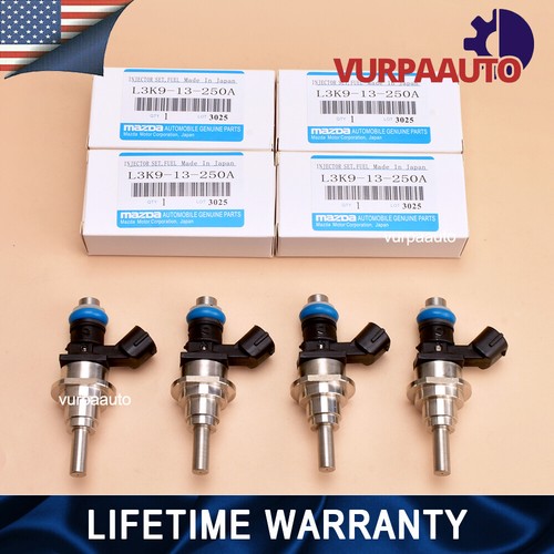 4PCS For Mazda Speed 3 6 CX-7 Turbo 2.3L Fuel Injector L3K9-13-250A ...