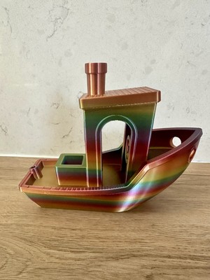 3D Printed Rainbow Color Benchy Boat - Boat Model Large | eBay