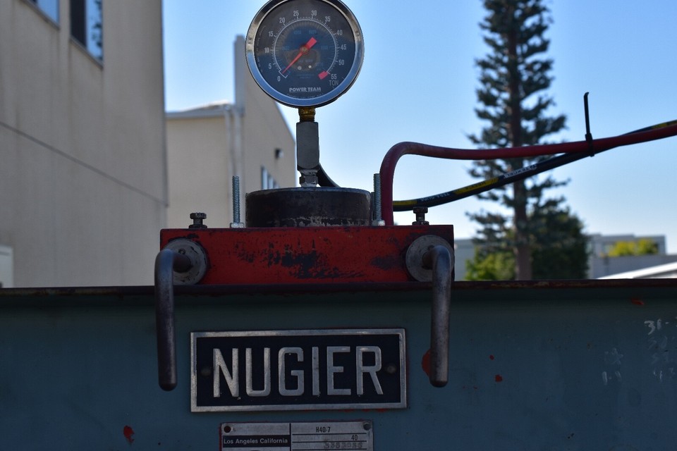 Nugier Hydraulic Press 40 Ton H40 7 Ebay