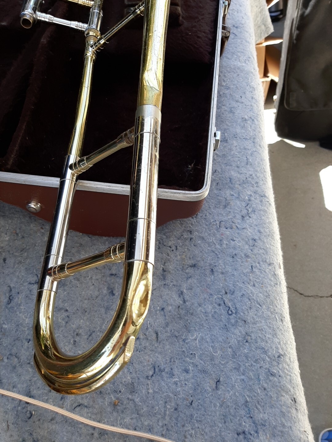 getzen trombone 300 Series With Case And Benge 12c Mouthpiece Great ...