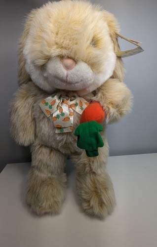 JC Penny Large Easter Plush Bunny Rabbit 24" Carrot Soft Floppy Ears ...