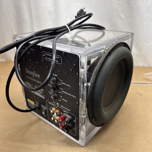 SUNFIRE True Subwoofer MKII 10" CLEAR BOX | eBay