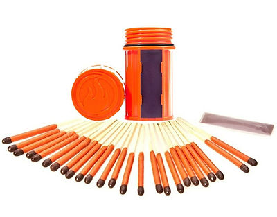 UCO Stormproof Match Kit - ORANGE with 25 Windproof Waterproof Matches ...
