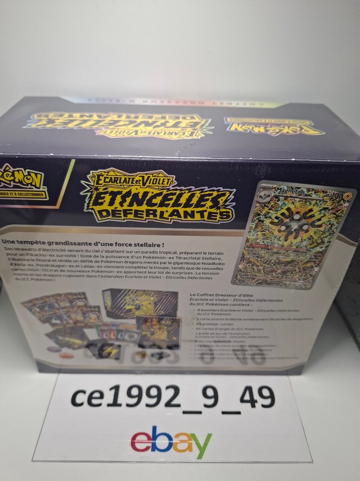 🇫🇷 💎Coffret Dresseur d'Elite Pokémon ETB Etincelles Déferlantes EV8 #2 ...