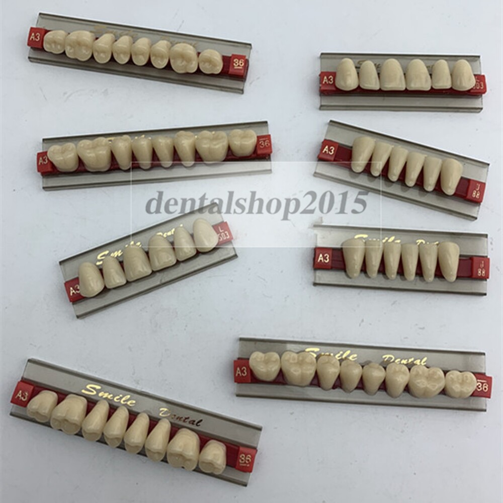 503 shade A3 dental denture full set acrylic resin teeth upper lower ...