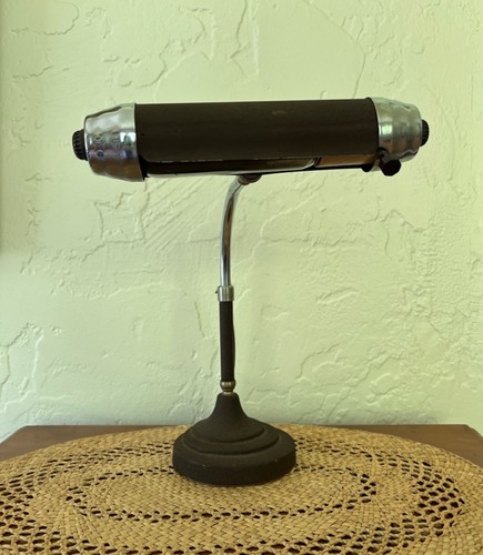 Vintage Art Deco Textured Cast Metal Adjustable Tilt Head Office Desk ...