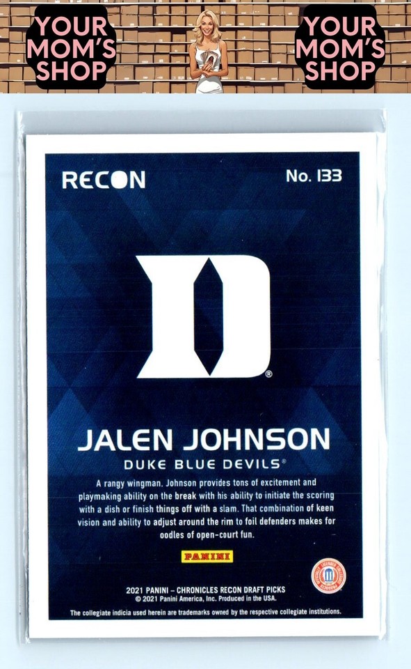 2021 Panini Chronicles Draft Picks #133 Jalen Johnson ROOKIE CARD RC | eBay