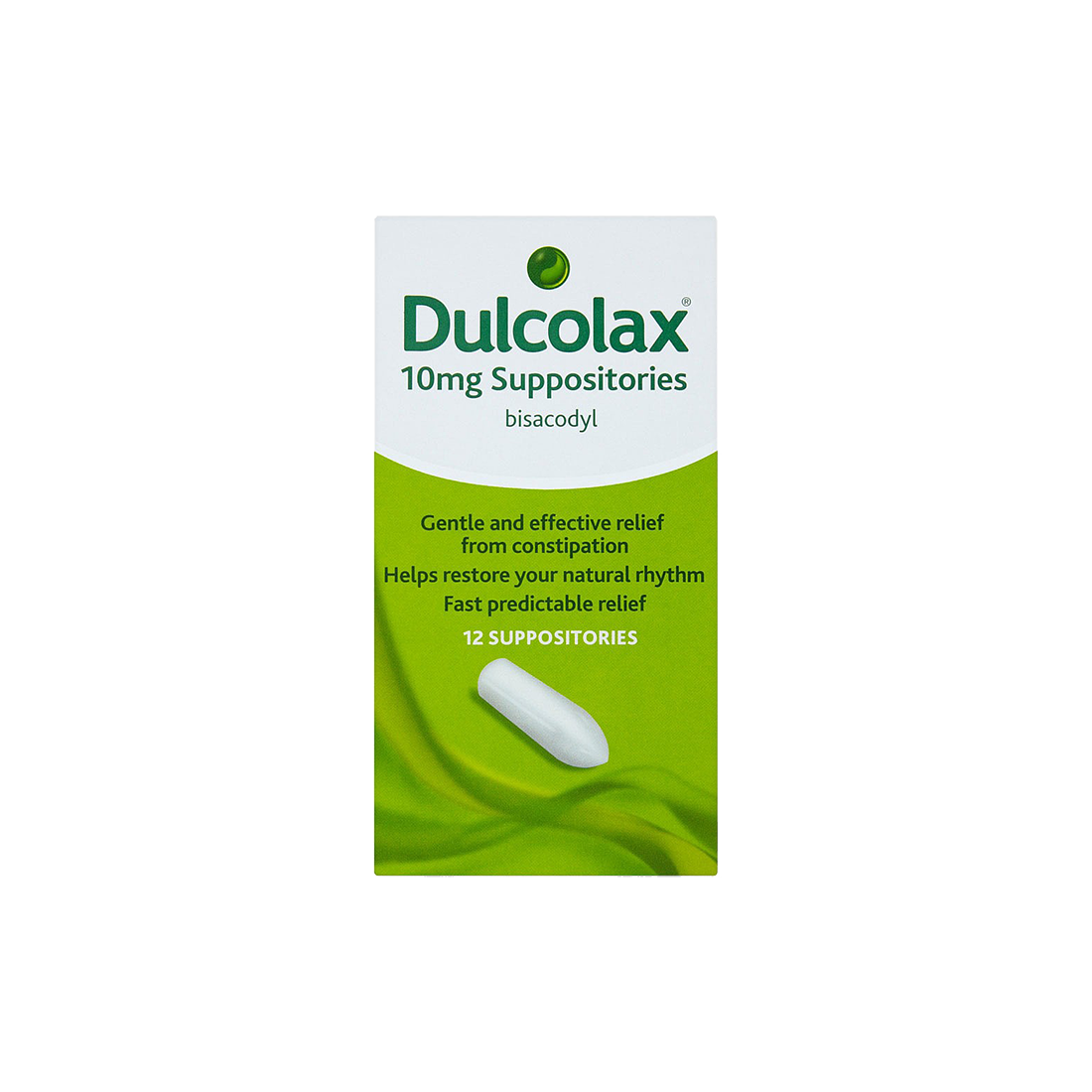 Dulcolax Twelve Plus 10mg 12 Suppositories - Constipation Relief - Free ...