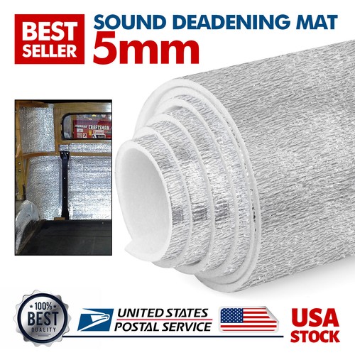 49sqft 3pcs Car Aluminium Foil Sound Pad Insulation Shield Deadening ...